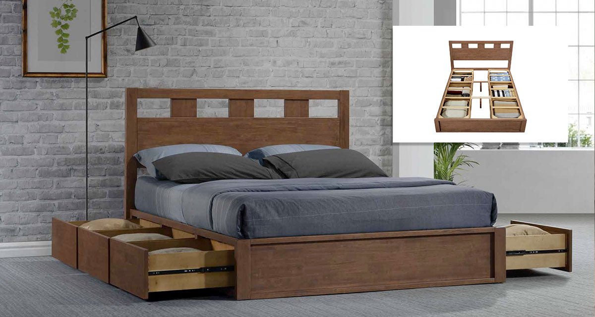 Ashton Wood Storage Bed: Compact and High-Quality Design - P&R Custom ...