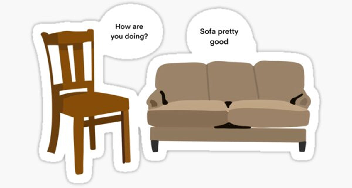 Top 10 Furniture Jokes By Famous Comedians - Picket&Rail Custom Sofas ...