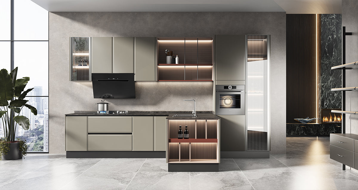 Custom Built-In Kitchen Cabinets Designed to Fit Specific Layouts ...