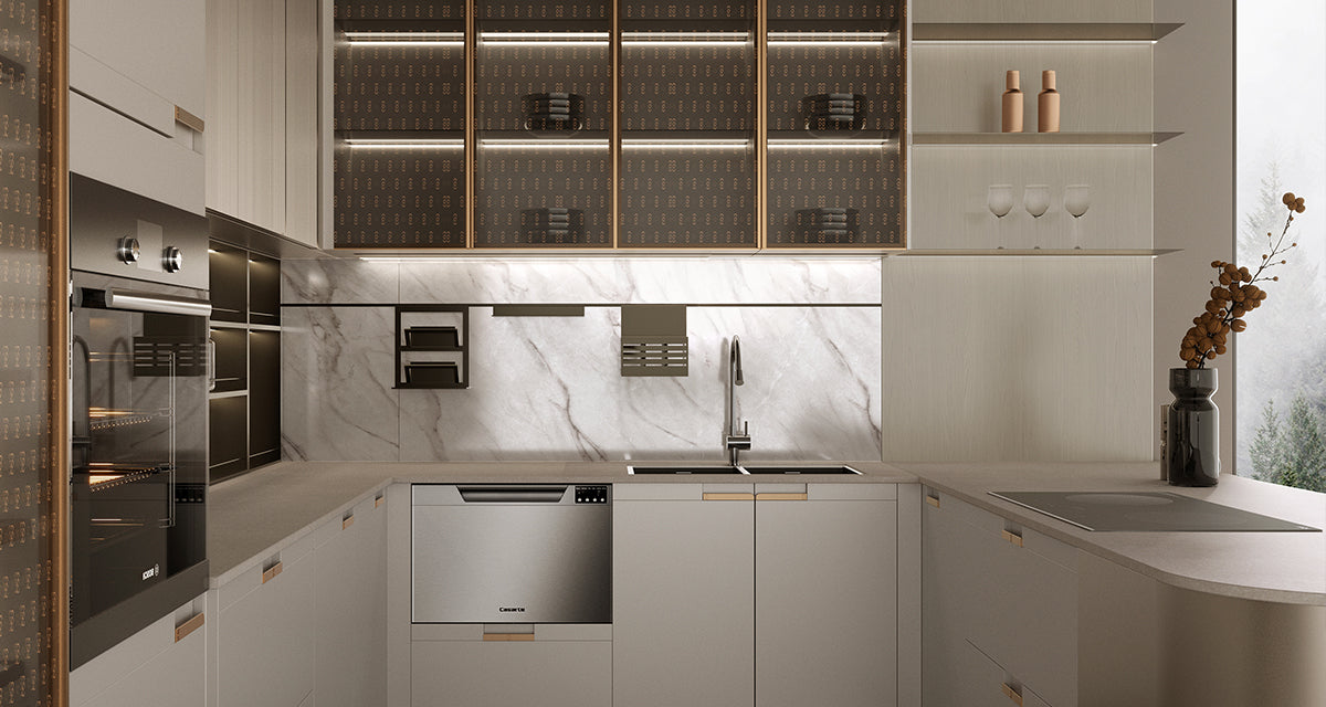 Custom Built-In Kitchen Cabinets Designed to Fit Specific Layouts ...