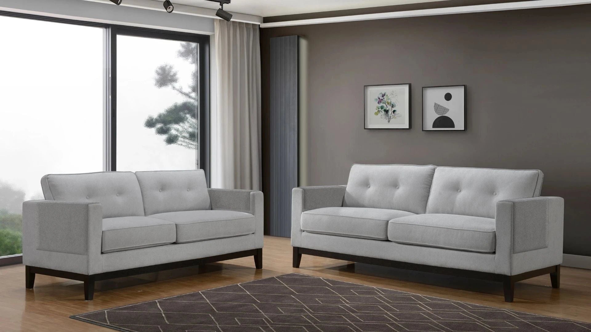 Affordable Sofas Singapore - Wood / Leather / Fabric / 3 Seater ...