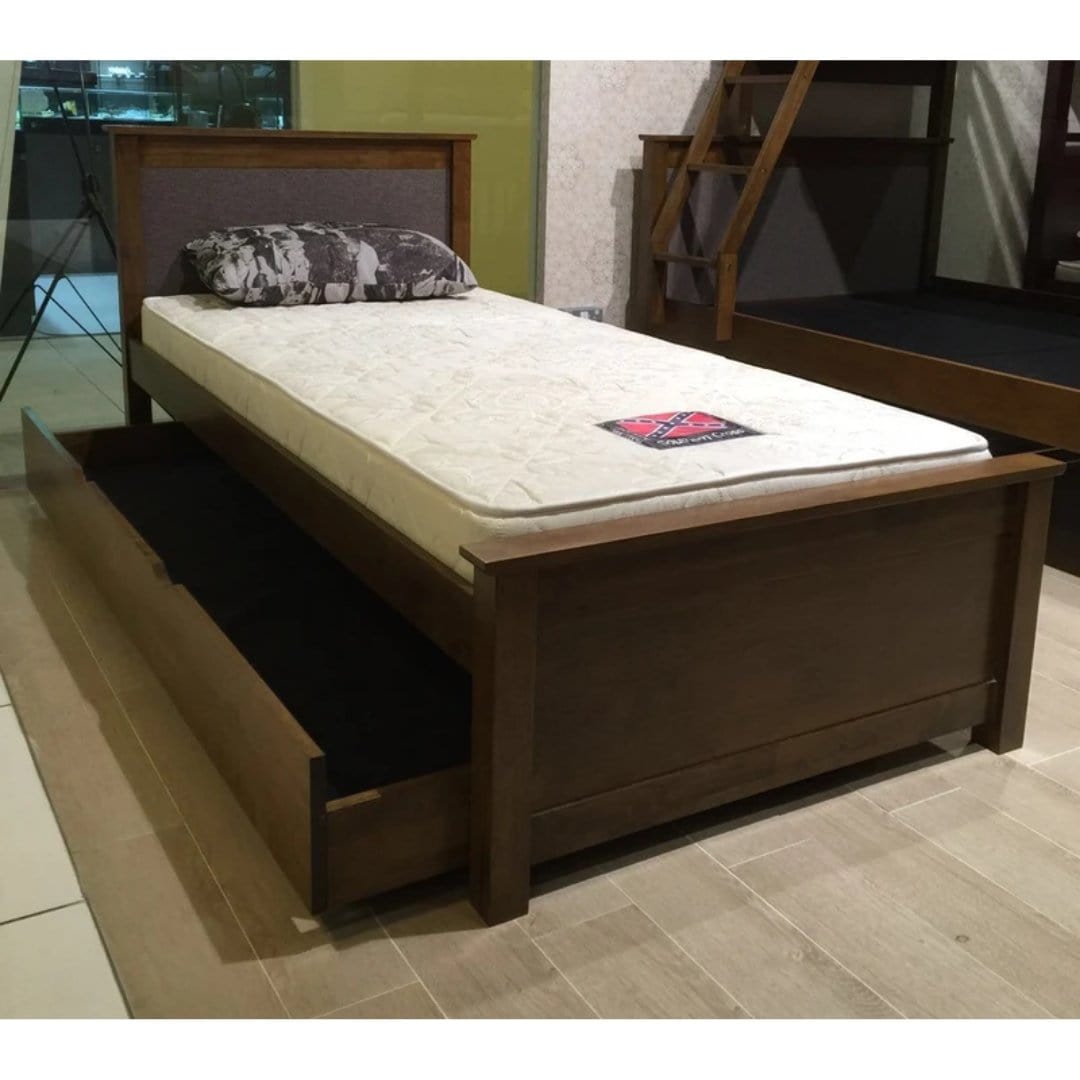 Americana Solid Wood Single Size Bed - Picket&Rail Custom Sofas & Furniture