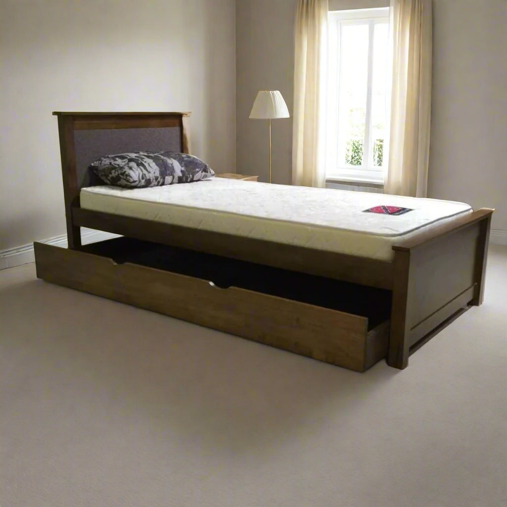 Americana Solid Wood Single Size Bed - P&R Custom Furniture & Interior ...