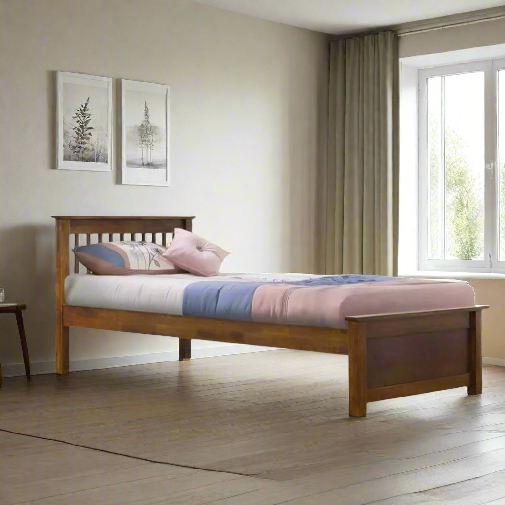 Americana Solid Wood Super Single Size Bed - Picket&Rail Custom Sofas ...