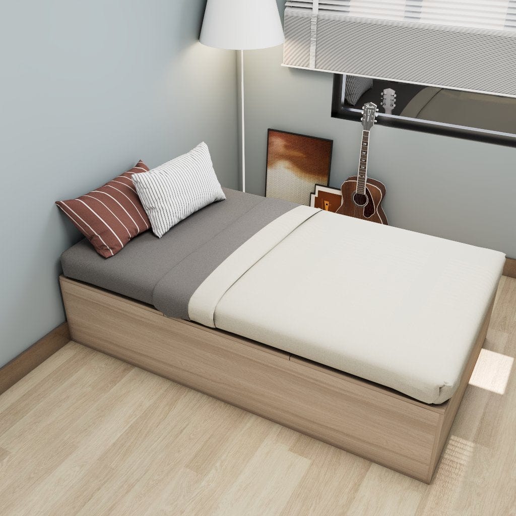 Tatami Queen Storage Bed 6-Top Swing Doors - Assorted Colors (TQ8 ...