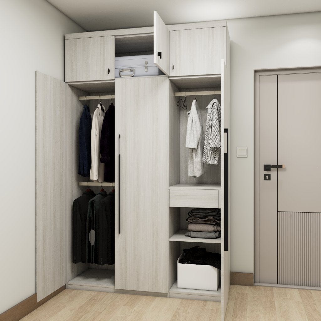 #1 Custom Wardrobe 1.2m-1.5m - 3 Doors Wardrobe **STARBUY** - Picket ...