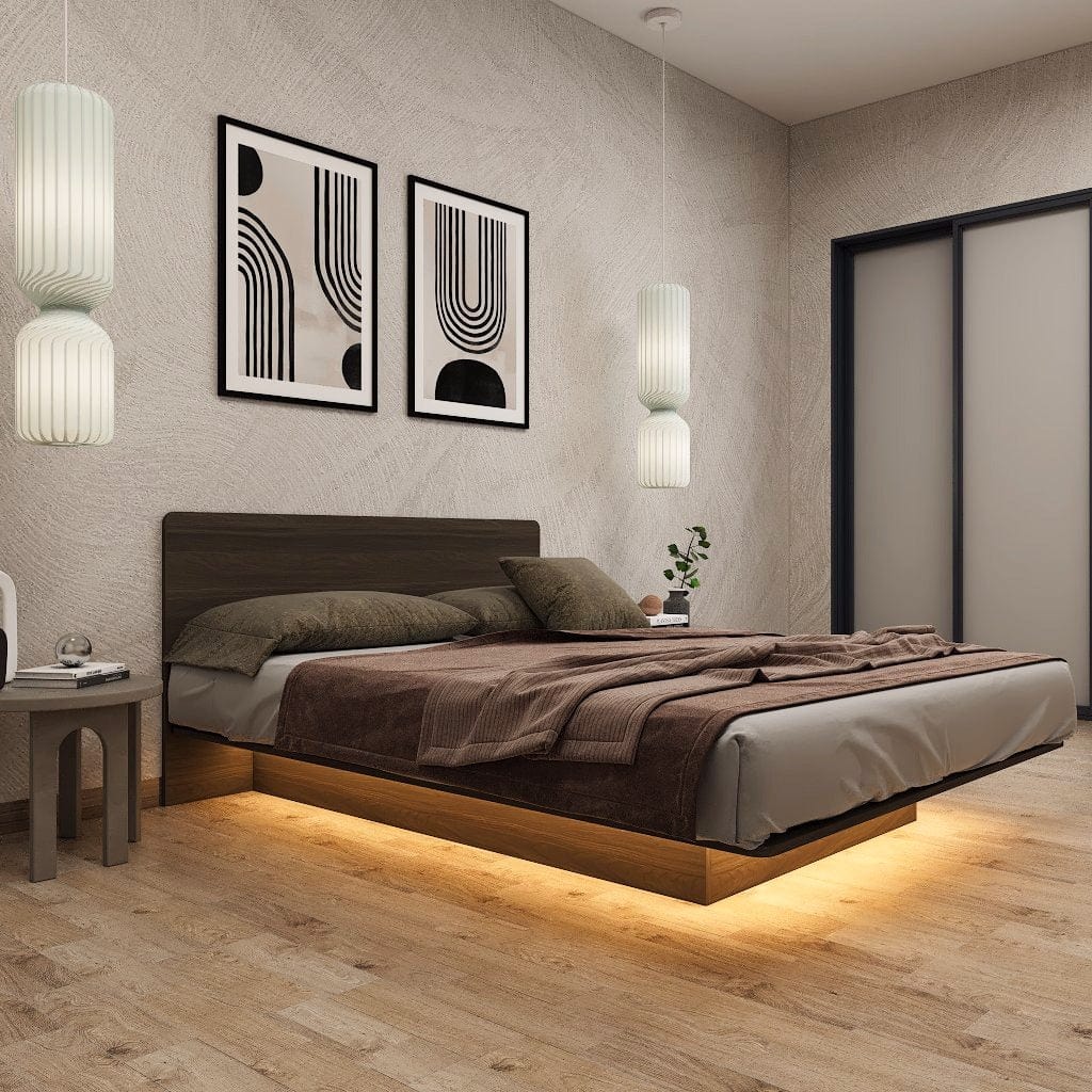 Floating Low Platform Bed Frame - Queen / King - New - P&R Custom ...