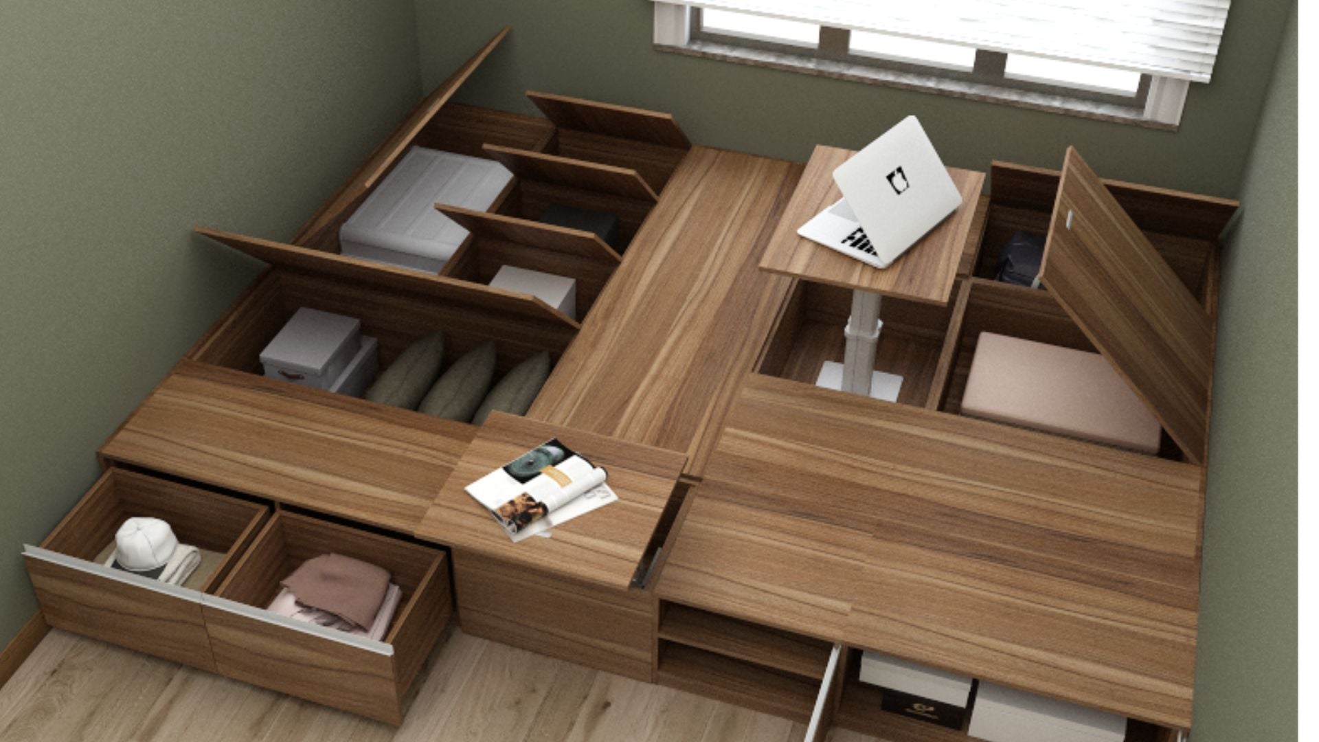 Tatami Platform Custom Storage Bed Frames To Buy For S'pore - Picket ...