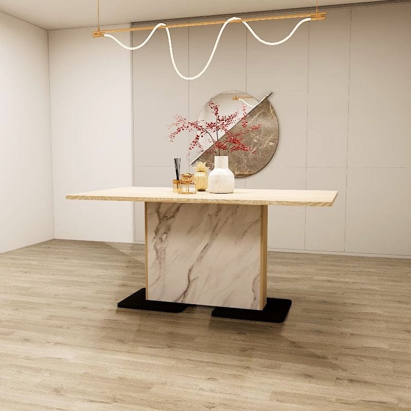 Americana Scratch Proof Custom Dining Table - Pedestal AD1 - Picket ...