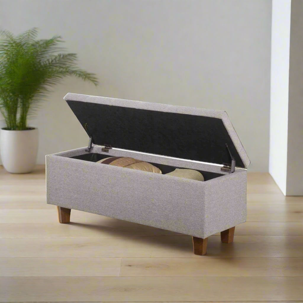 1.1m Americana Storage Bench - Picket&Rail Custom Sofas & Furniture