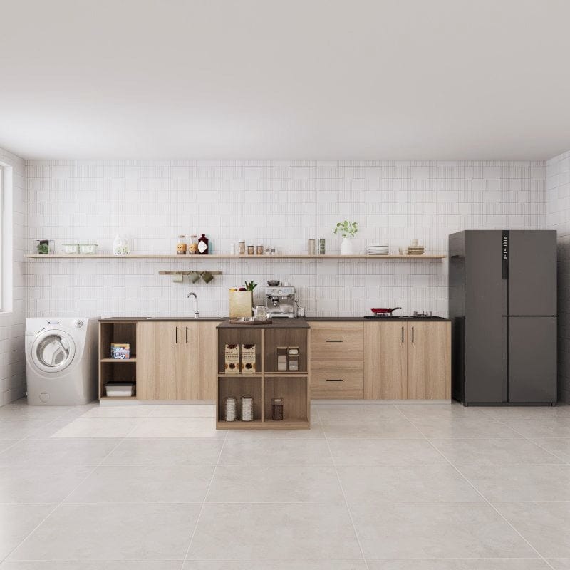 Americana ML4 Design Custom 24-Feet Kitchen Cabinet - Picket&Rail ...