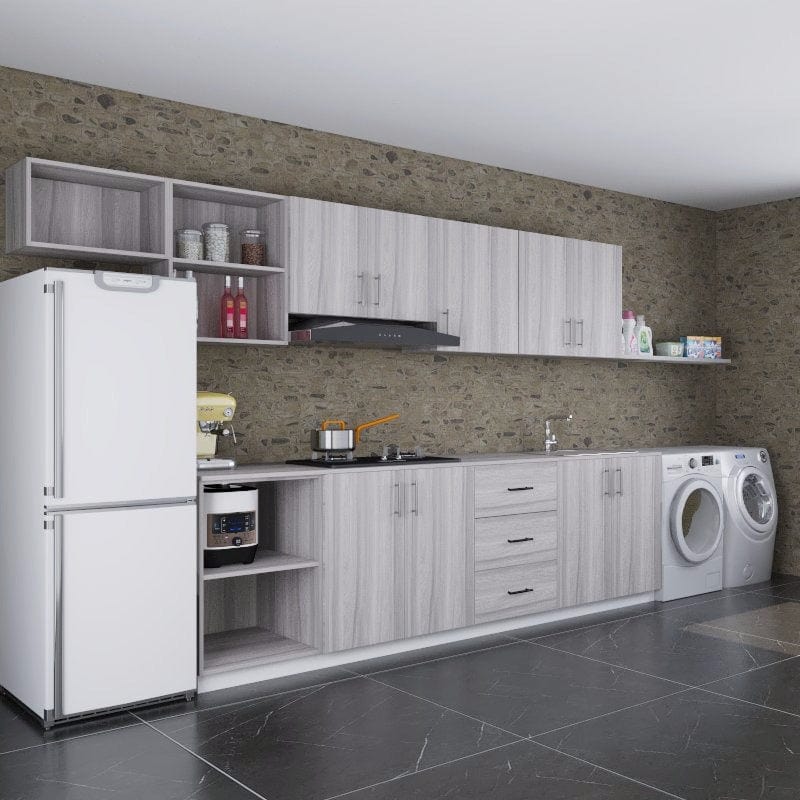 Americana ML8 Design Custom 26-Feet Kitchen Cabinet - Picket&Rail Custom Sofas & Furniture