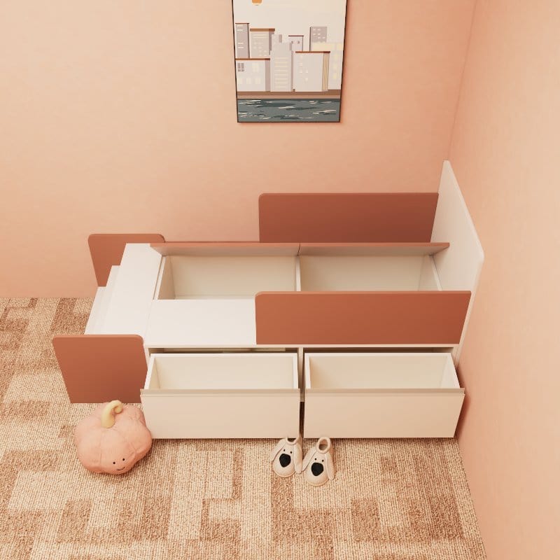 Custom Kids & Toddler Tatami Storage® Platform Bed with Drawers & Step ...