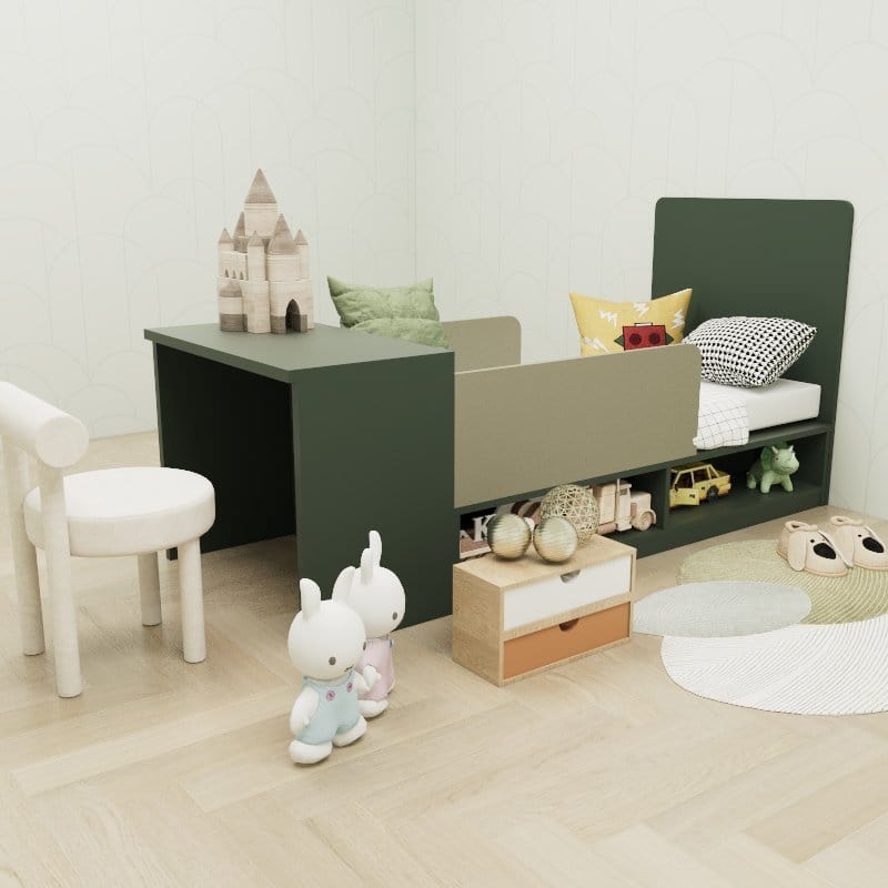 Custom Kids & Toddler Tatami Storage® Platform Bed with Study (TSB9 ...
