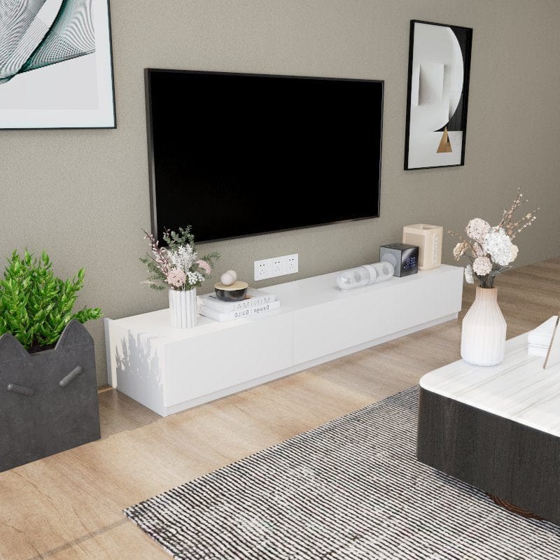 Custom Minimalist Design 1.5m to 2m TV Console with Storage -T2 ...
