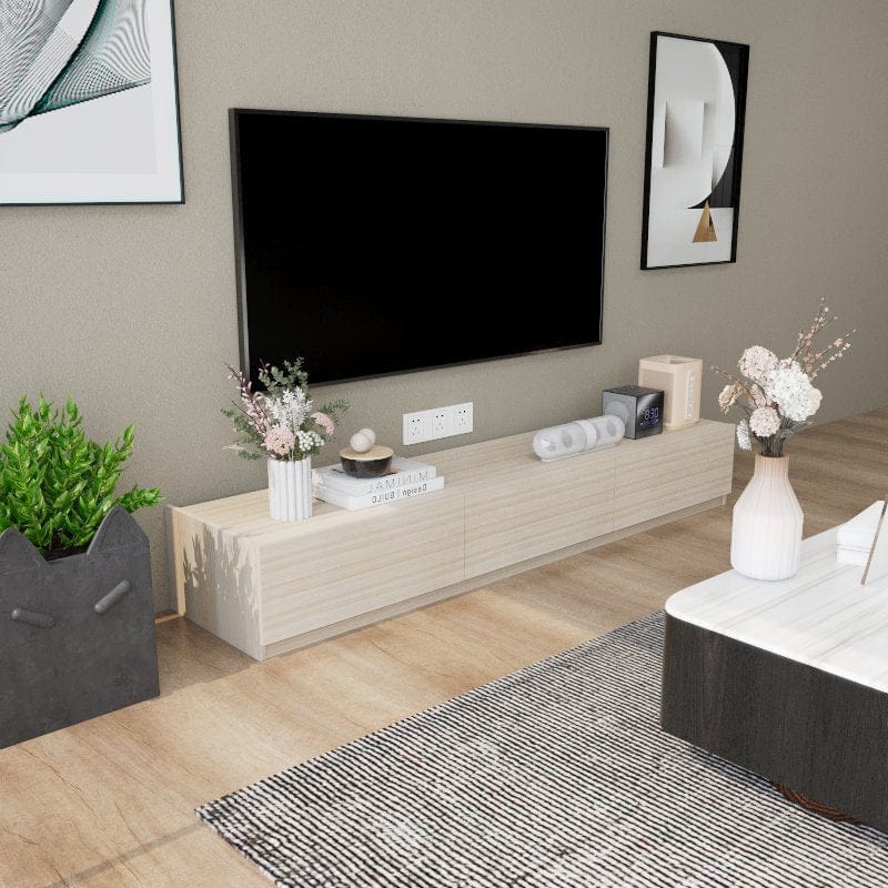 Custom Minimalist Design 1.5m to 2m TV Console with Storage -T2 ...