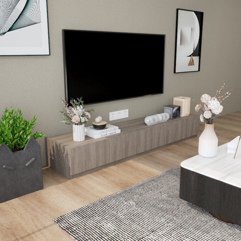 Custom Minimalist Design 1.5m to 2m TV Console with Storage -T2 ...