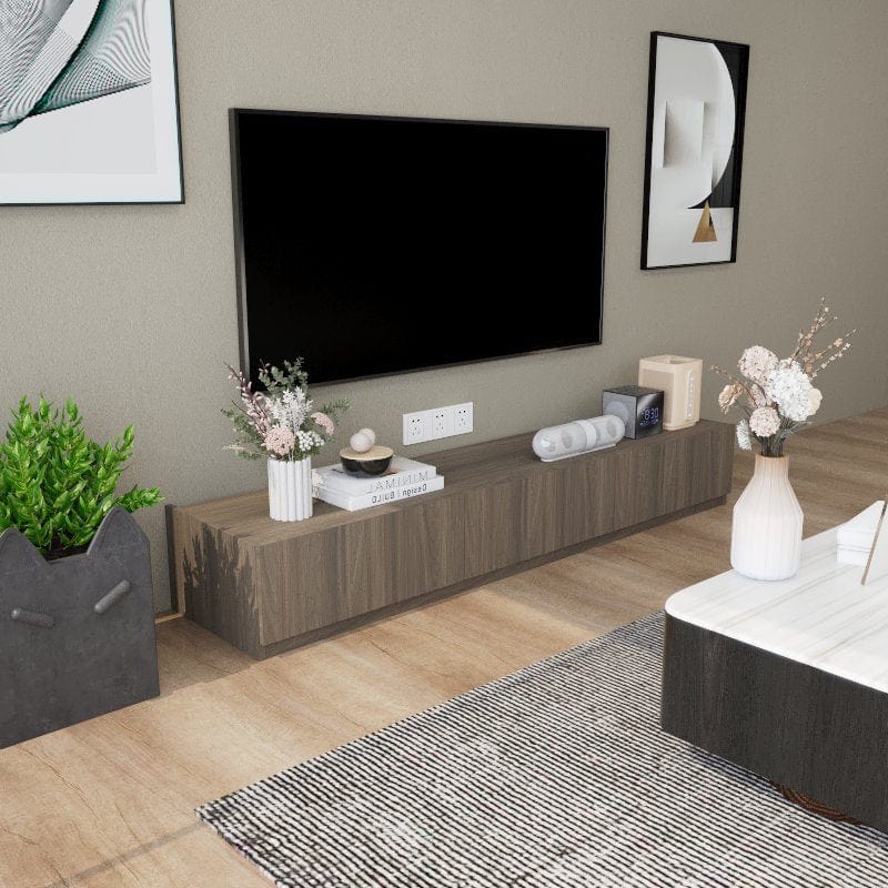 Custom Minimalist Design 1.5m to 2m TV Console with Storage -T2 ...