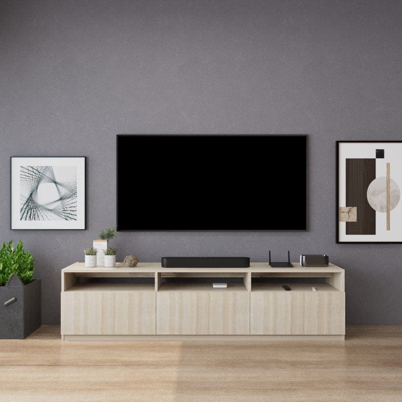 Custom Minimalist Design 1.5m to 2m TV Console with Storage -T3 ...