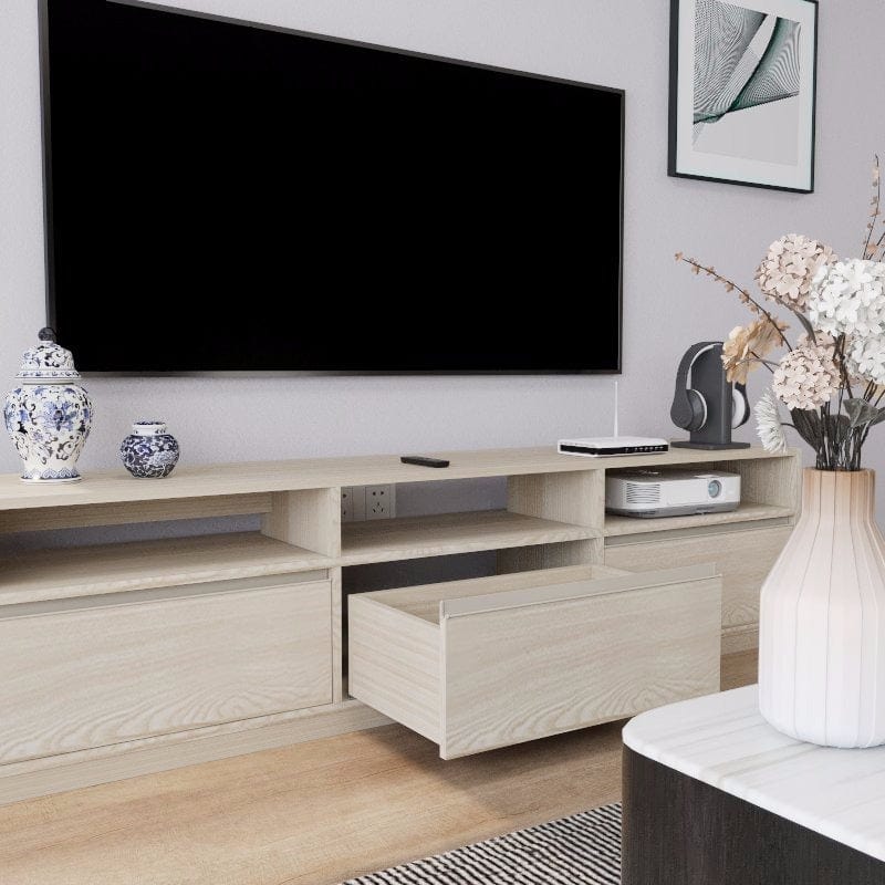 Custom Minimalist Design 1.5m to 2m TV Console with Storage -T1 ...