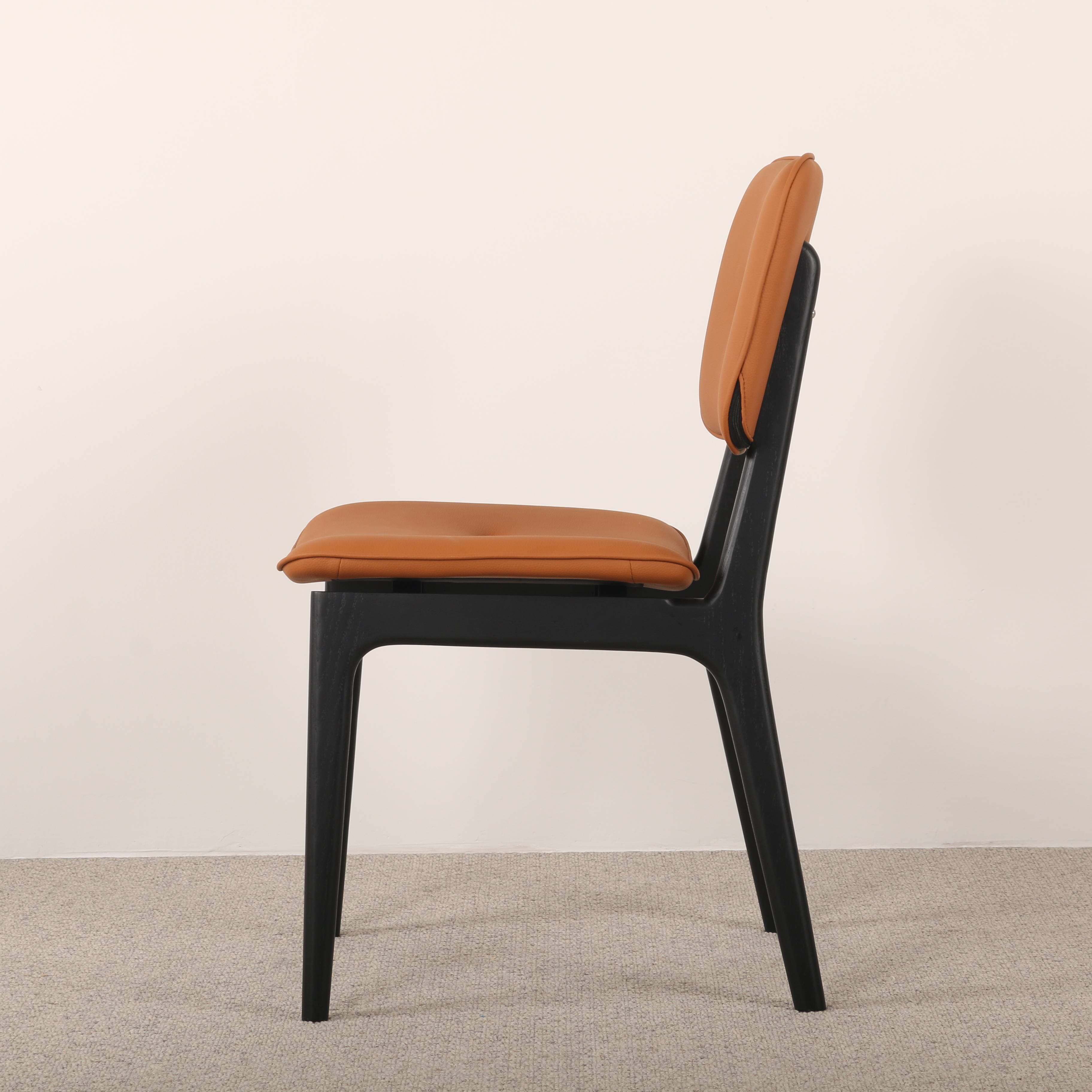 Crest Chair (CH2323) - Custom Solid Wood American Oak Dining Chair Mid ...