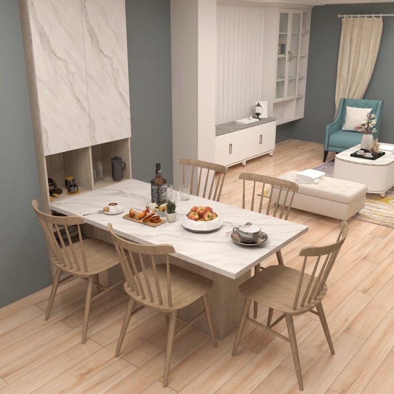 Dining Table & Set - Solid Wood / Custom Carpentry / Storage - Picket ...