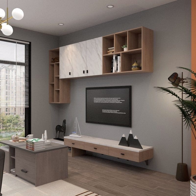 Customized Feature Wall TV Console Set (TV1) - Picket&Rail Custom Sofas ...