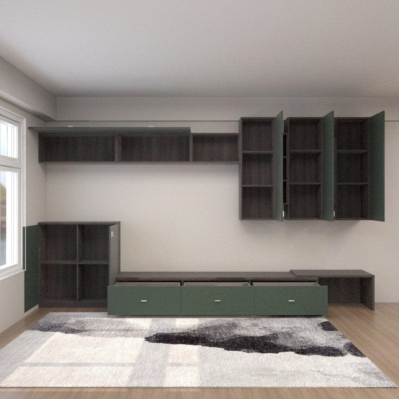 Customized Feature Wall TV Console Set (TV11) - Picket&Rail Custom ...