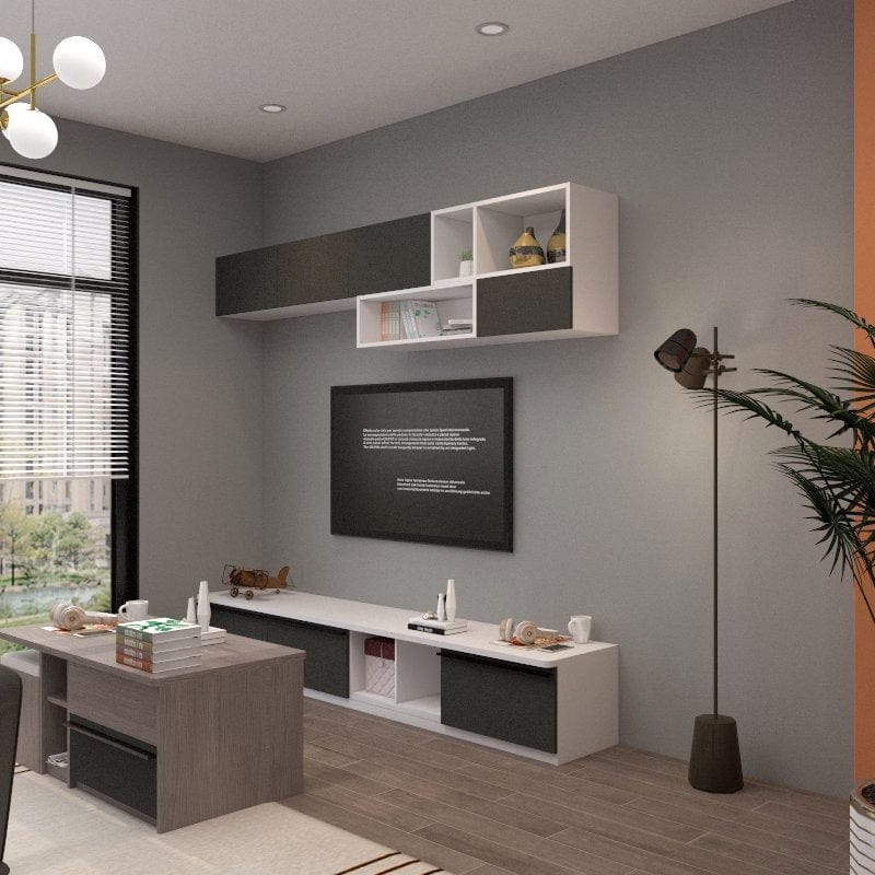 Customized Feature Wall TV Console Set (TV3) - Picket&Rail Custom Sofas ...