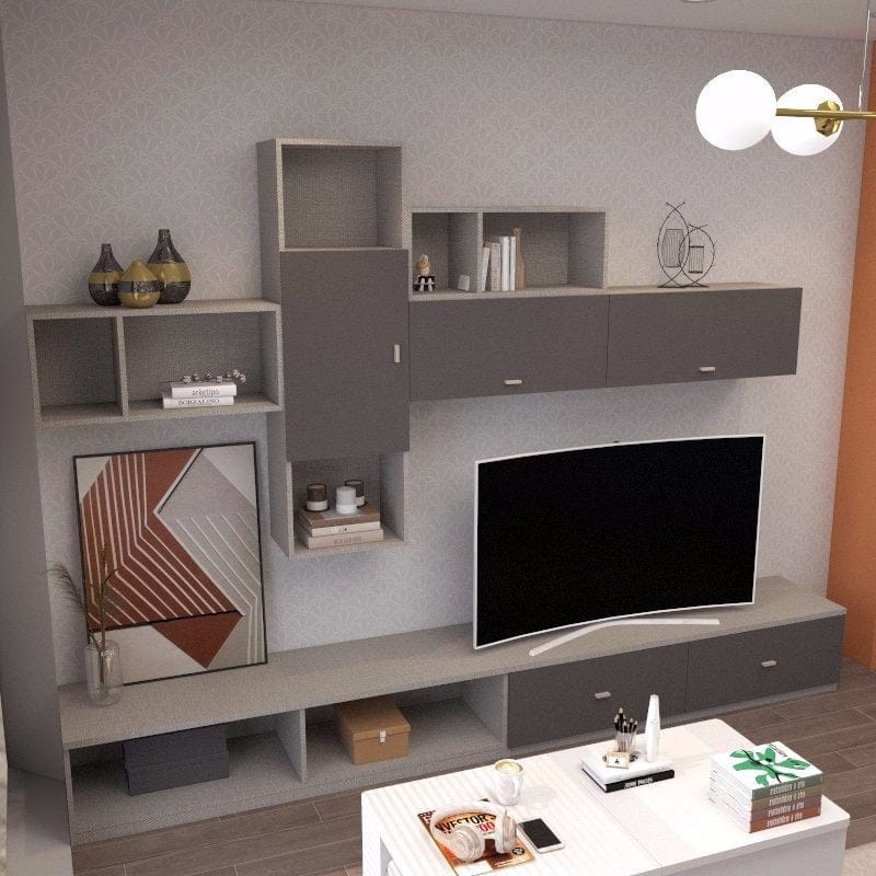 Customized Feature Wall TV Console Set (TV4) - Picket&Rail Custom Sofas ...