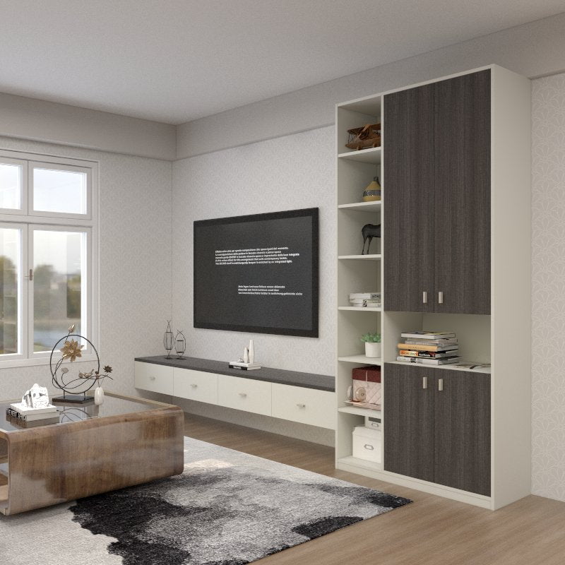 Customized Feature Wall TV Console Set (TV8) - Picket&Rail Custom Sofas ...