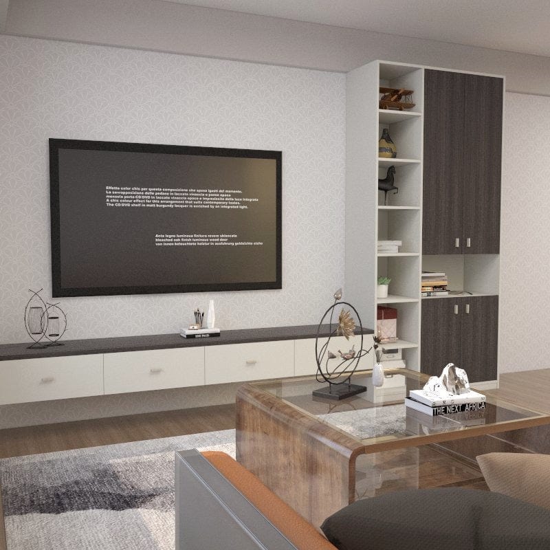 Customized Feature Wall TV Console Set (TV8) - Picket&Rail Custom Sofas ...