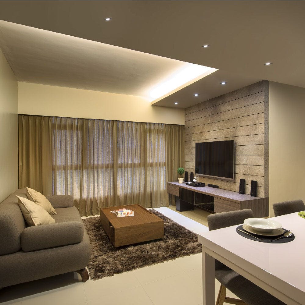 False Ceiling L-Box For Hall - 3 Room - Picket&Rail Custom Sofas ...