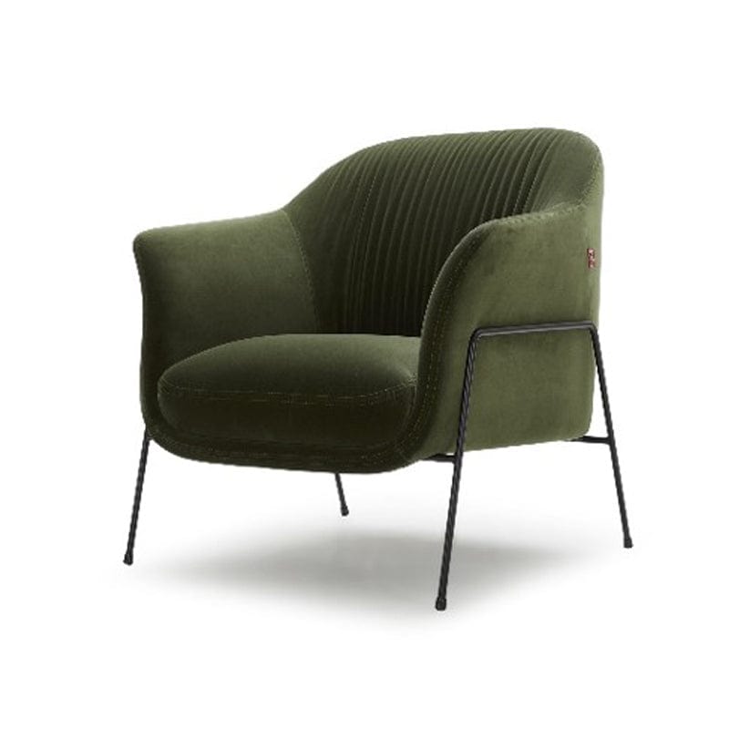 KUKA Lounge Arm Chair KF.A012 - Full Top Grain Leather/Fabric - Picket ...