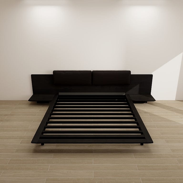 Norya Wooden Bed Series - Solid Wood European Dark Oak (CCB18N4) - P&R ...