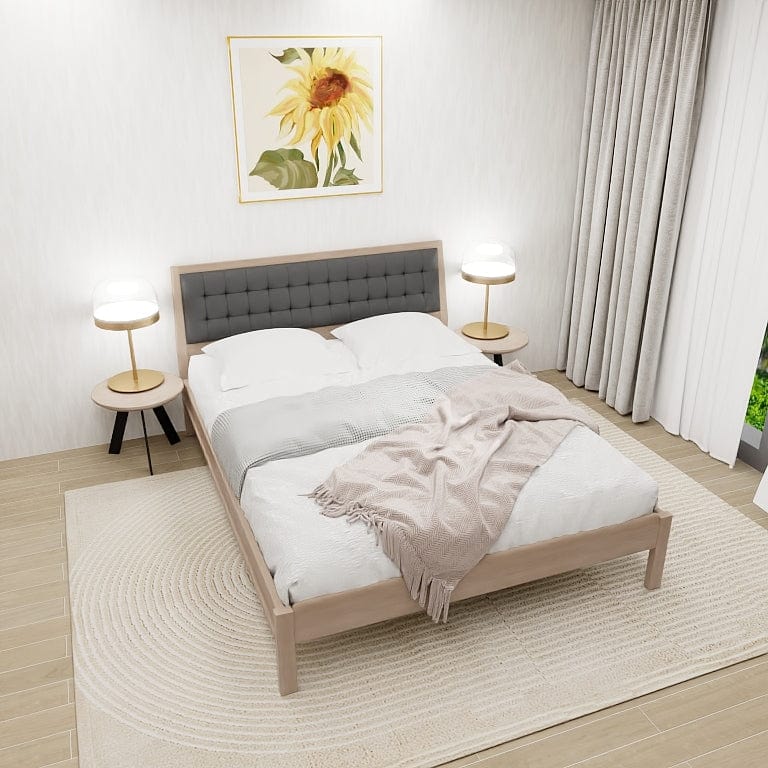 Norya Wooden Bed Series - Solid Wood European White Oak (XCM15-909) - P ...
