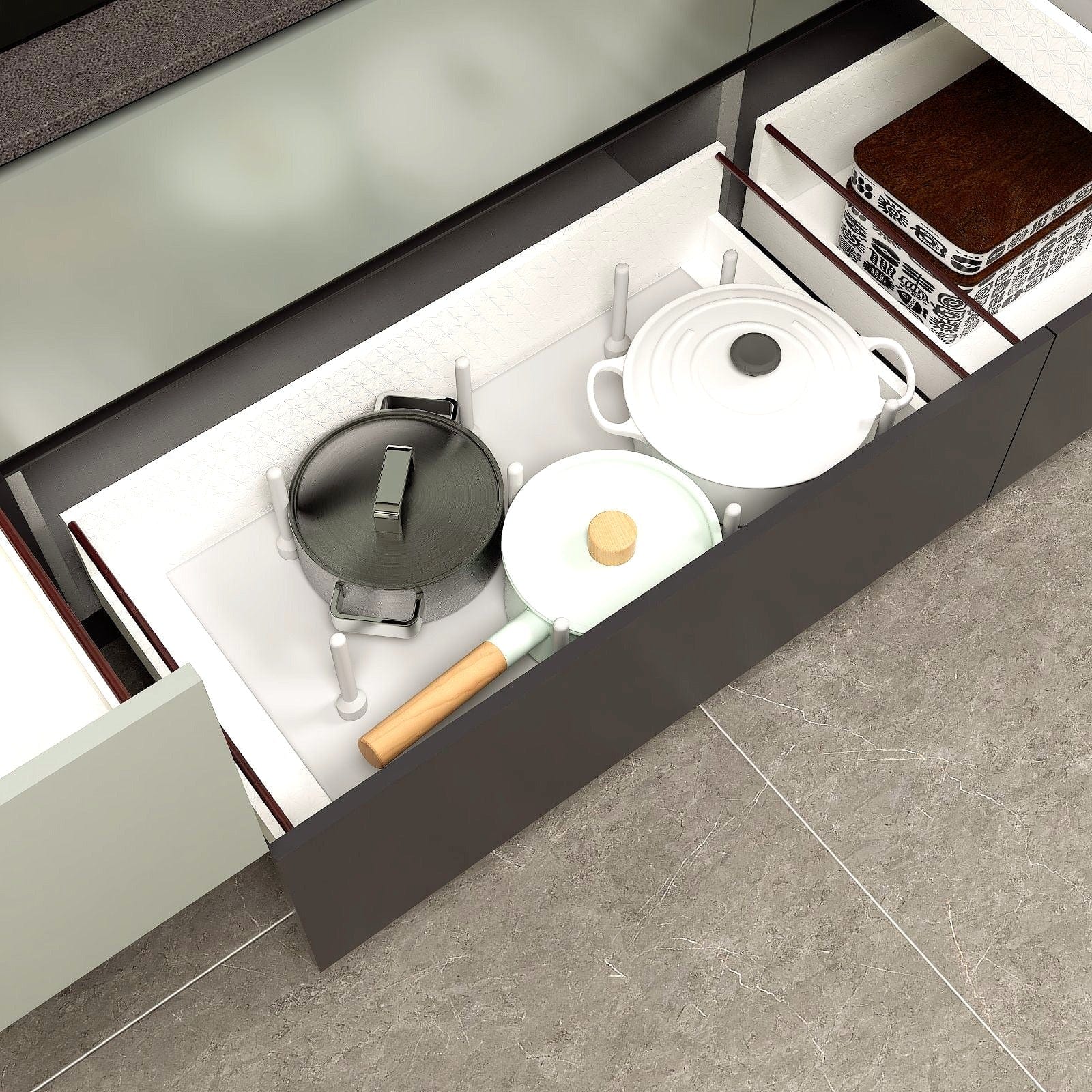 SCHMITT SmartFit NY Series System 32ft Water Resistant Kitchen Cabinet ...