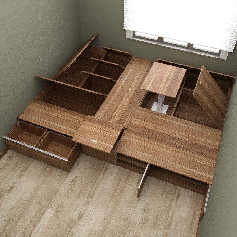 Tatami Storage® Platform Flooring For Maximum Storage - Picket&Rail ...