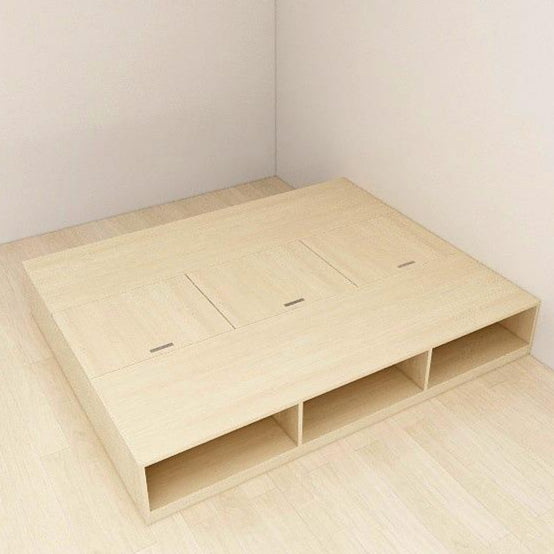 Tatami King Storage Bed 3-Top Swing Door 6-Open Shelves - Assorted ...