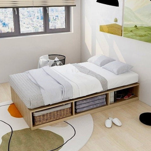 Tatami Single Storage Bed 6-Open Shelves - Assorted Colors (TS10 ...