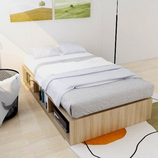 Tatami Super Single Storage Bed 6-Open Shelves - Assorted Colors (TSS1 ...